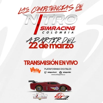 El simracing colombiano llega a la plataformas digitales de Win Sports