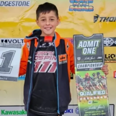 Martín Ospina, el pequeño prodigio del motocross colombiano