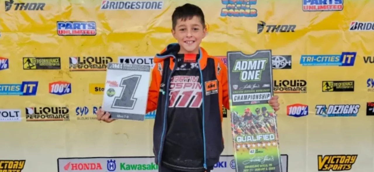 Martín Ospina, el pequeño prodigio del motocross colombiano