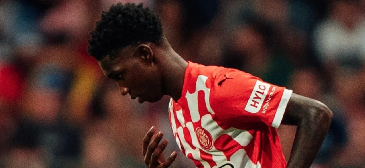 Yaser Asprilla debutó en Girona y participó en la goleada