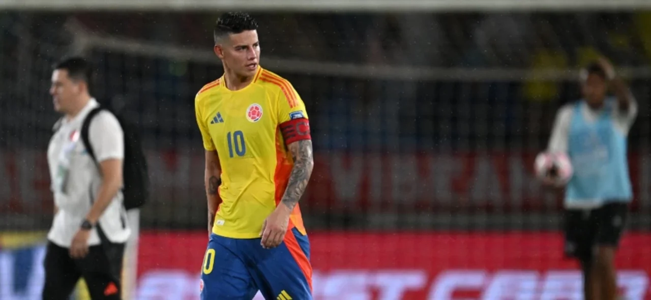 James Rodríguez dejó ver su enojo tras la derrota ante Ecuador
