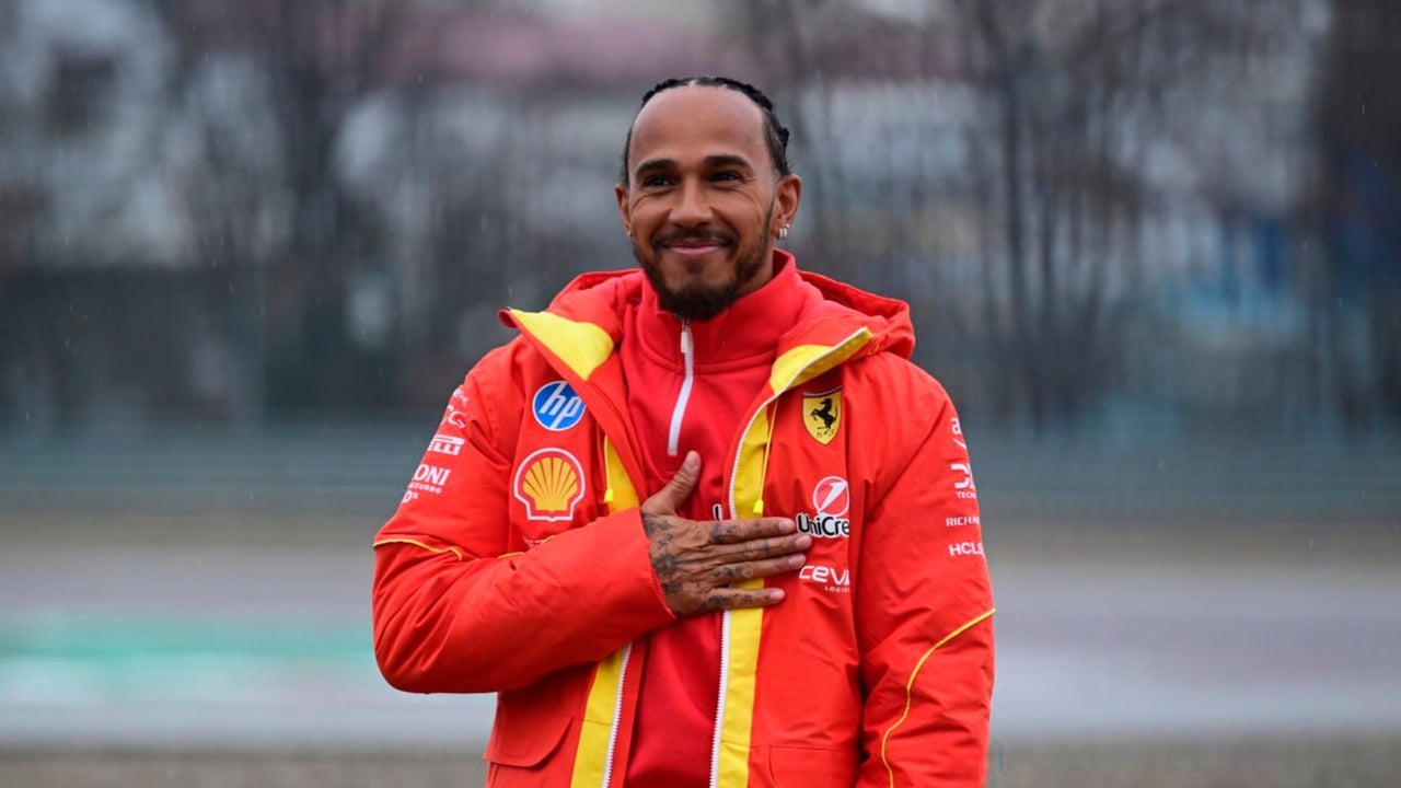 Lewis Hamilton hace su debut al volante de Ferrari