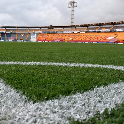 Así se ve la gramilla de El Campín en su fase final