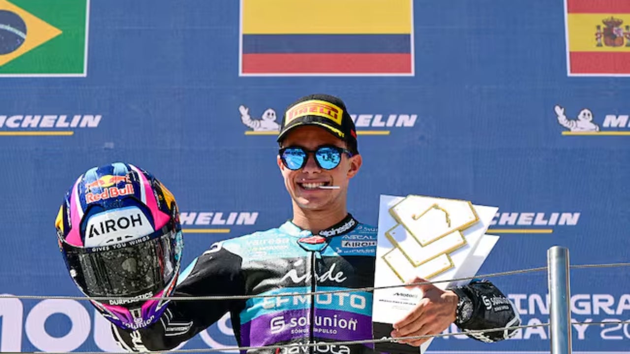 David Alonso sorprende al mundo: primera victoria en Moto2 para Colombia