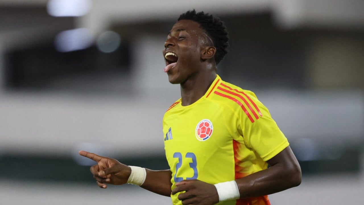 Néiser Villarreal casi marca un golazo con Colombia ante Noruega