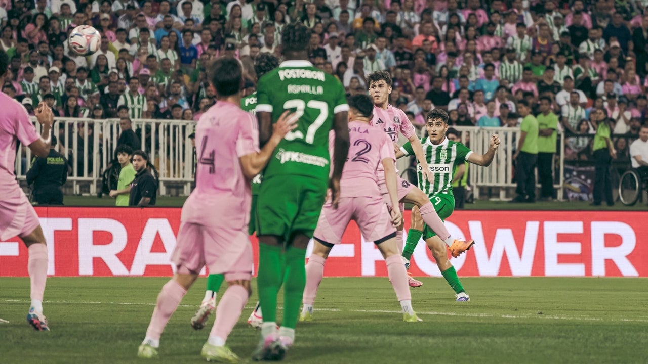Inter Miami le remontó a Atlético Nacional en el último minuto